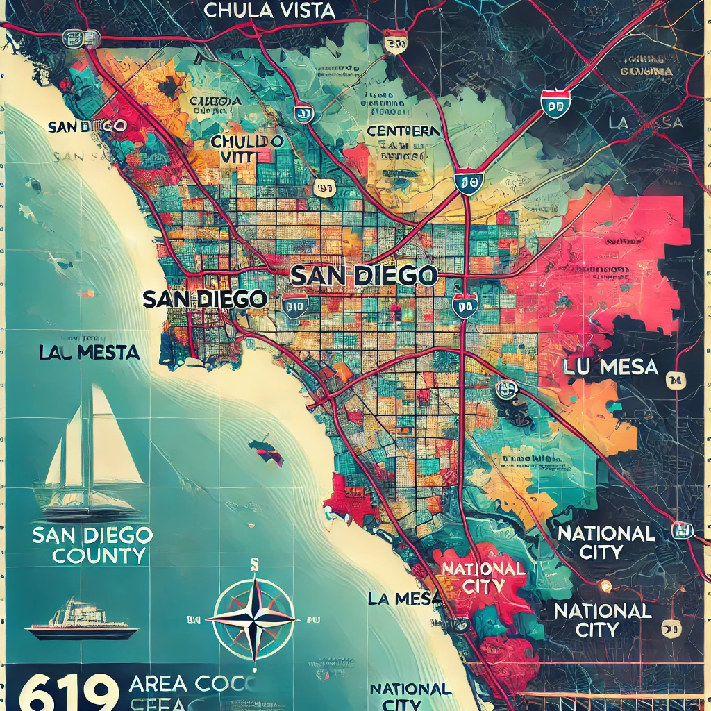 619 Area Code: Complete Guide Facts, History and Insights - Sbcodez ...